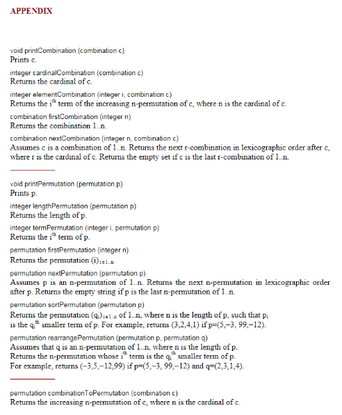 Solved Q3. (2 marks) Using the library provided in Appendix, | Chegg.com