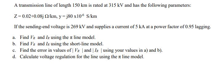Solved Introduction to Power Systems problem | Chegg.com