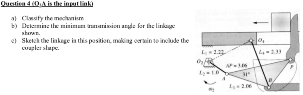 Question 4 (O,A is the input link) Classify the | Chegg.com