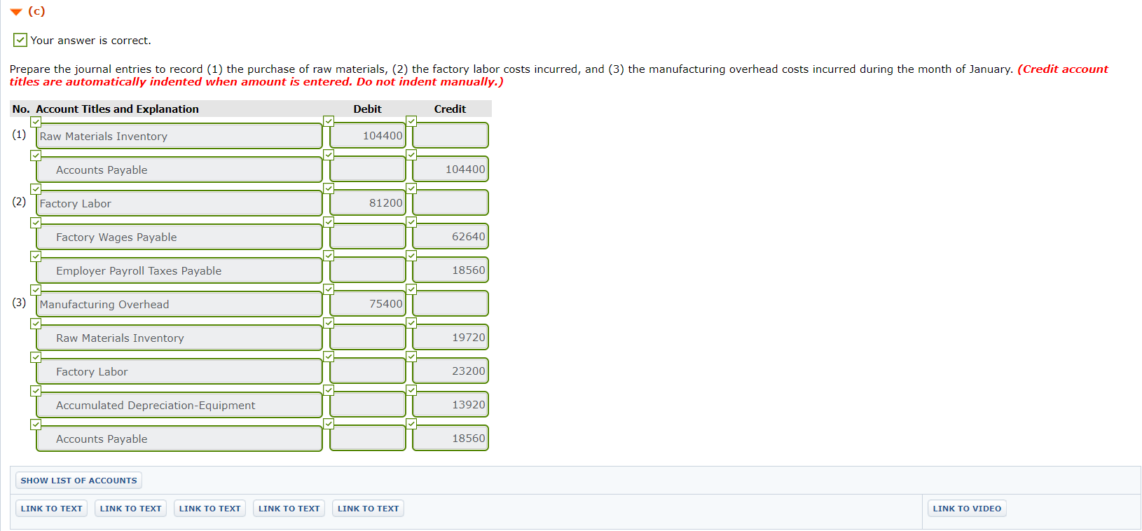 Solved Problem 20-01A a, c, di, b, d2, e-h (Part Level | Chegg.com
