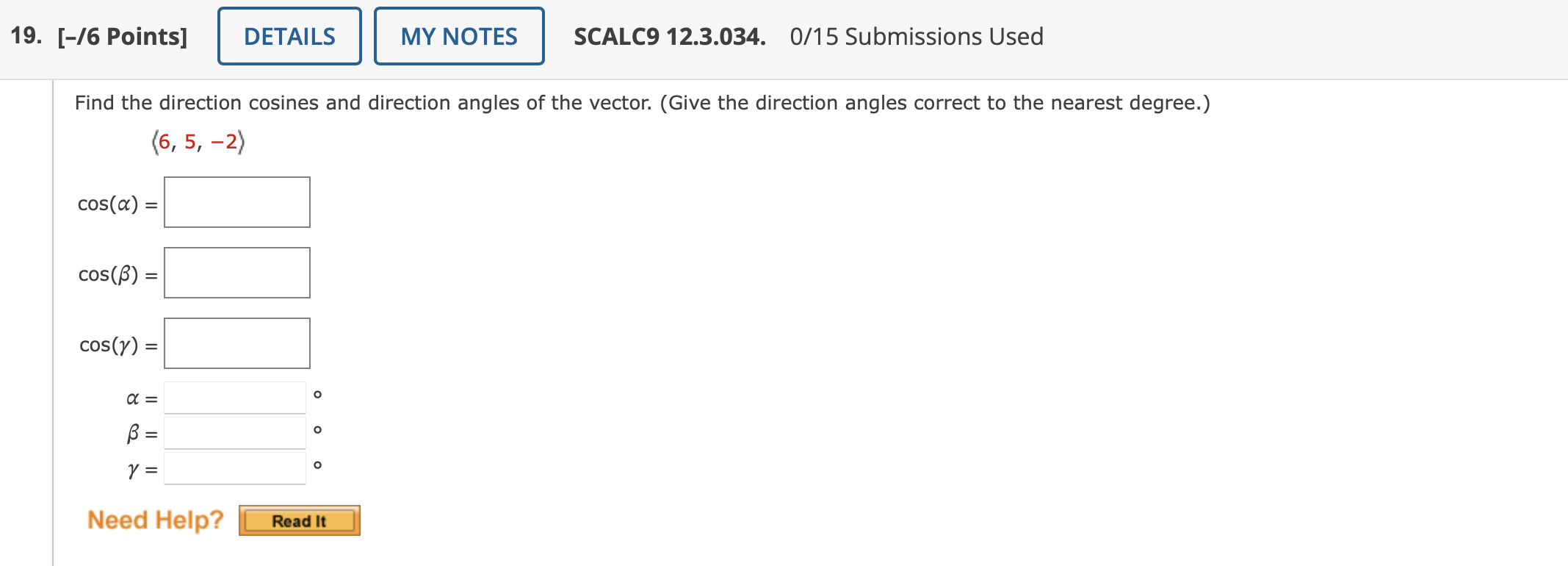 Solved Find the direction cosines and direction angles of | Chegg.com