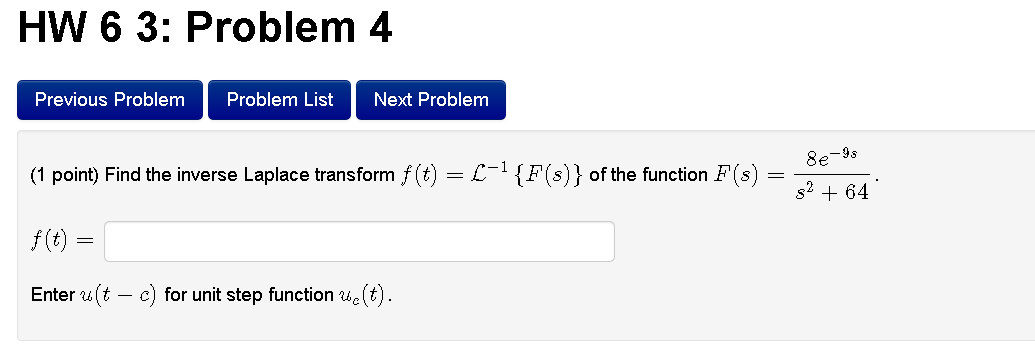 Solved HW 6 3: Problem 2 Previous Problem Problem List Next | Chegg.com