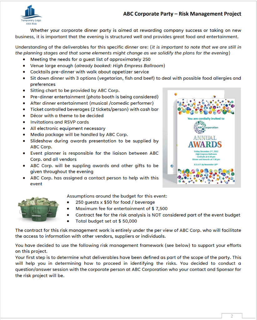 ABC Corporation Risk Assessment - ABC Corporate | Chegg.com