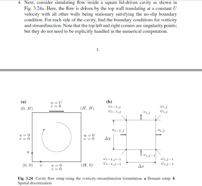 4. Next, consider simulating flow inside a square | Chegg.com
