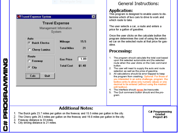Rectangular Snip General Instructions: Application: | Chegg.com