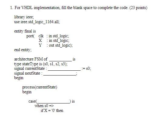 Solved II. Finite State Machine design (50/100) Given the | Chegg.com