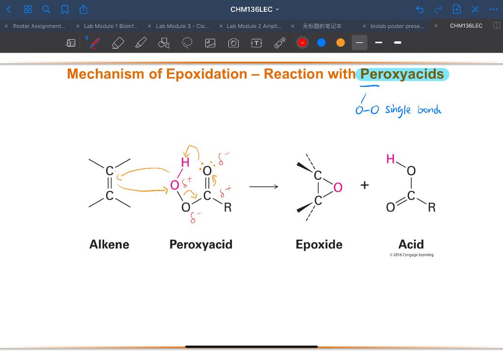 Solved Why in peroxy acid with alkene weak O-O bond is | Chegg.com