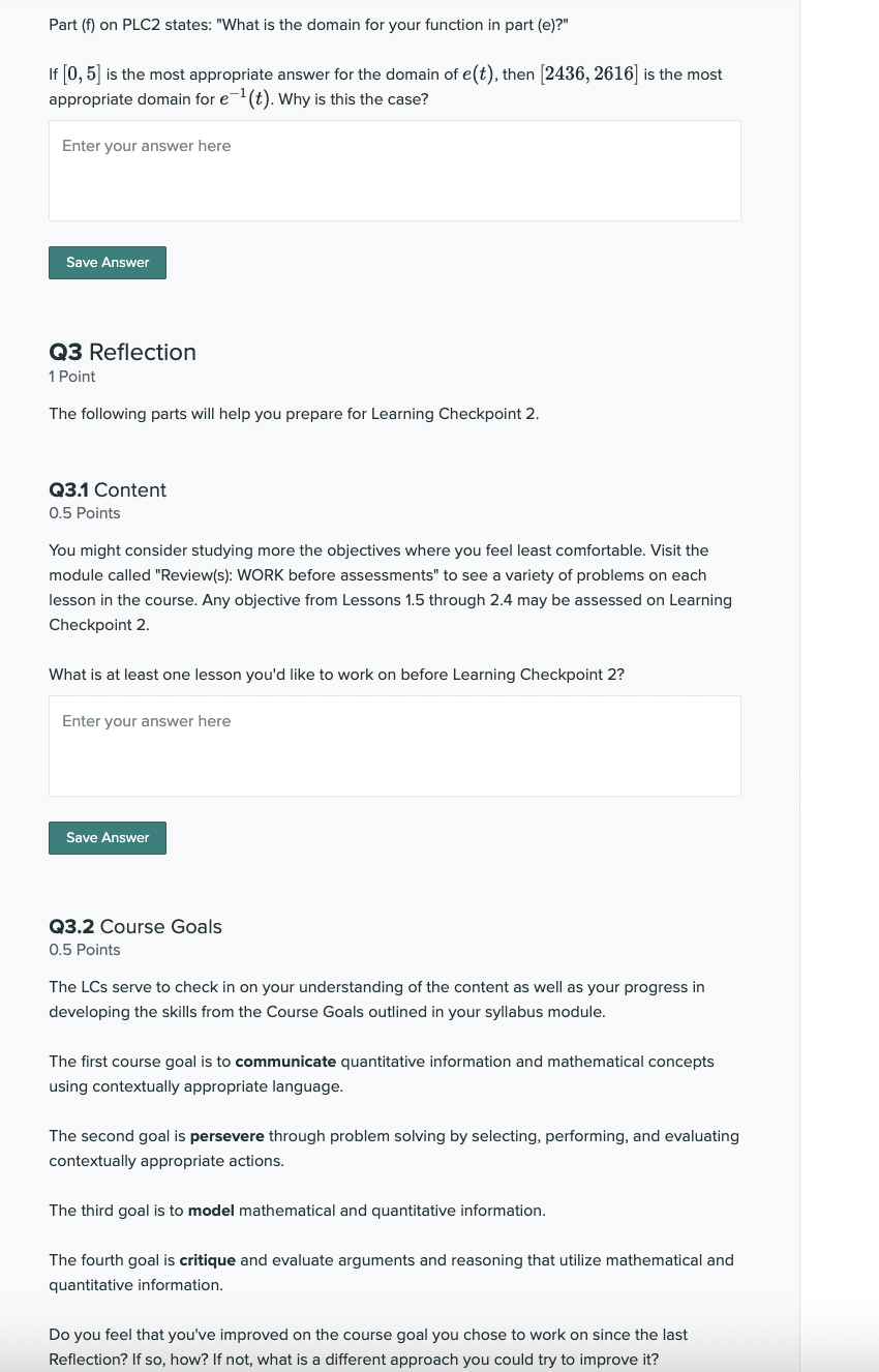 Solved Participation Week 10 (Reflection on PLC2) Q1 On LCs | Chegg.com