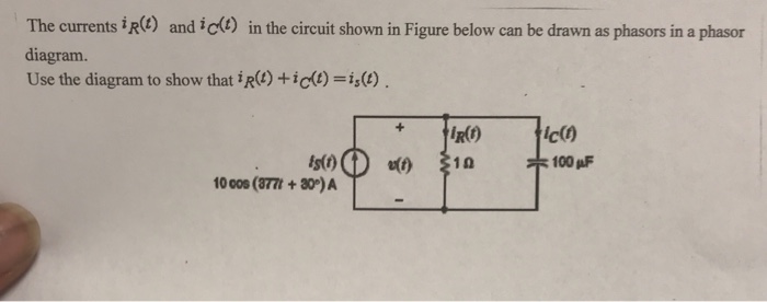 Solved The currents iRC) and it) in the circuit shown in | Chegg.com