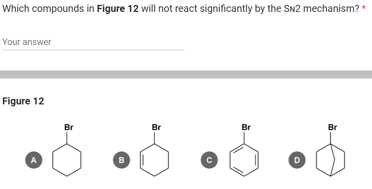 Solved Which compounds in Figure 12 ﻿will not react | Chegg.com