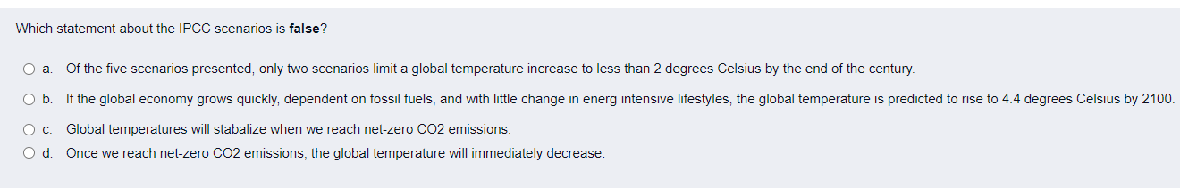 Solved A 1-degree Celsius drop in global temperature doesn't | Chegg.com