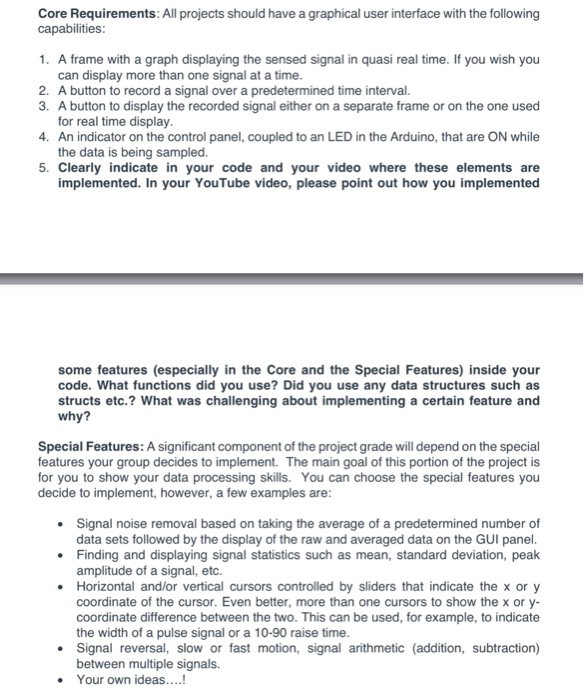 Project 1: Electronic Data Acquisition and Processing | Chegg.com