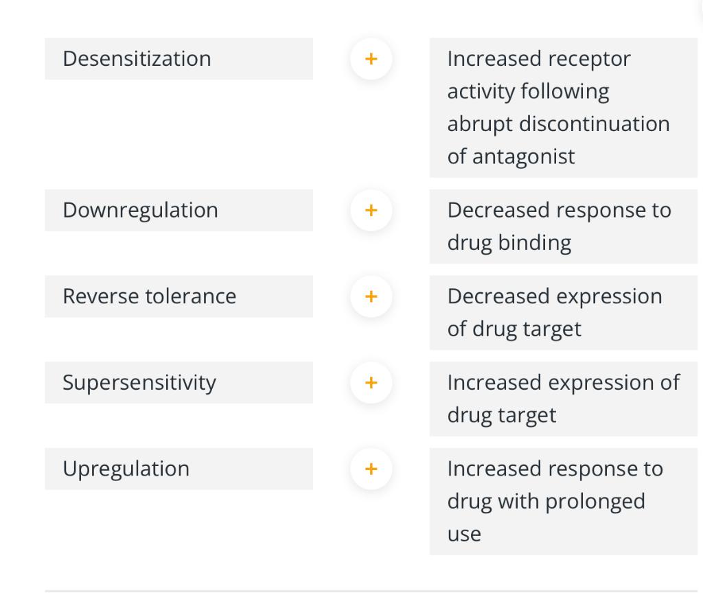 Solved Rapid decline in drug response after repeated | Chegg.com
