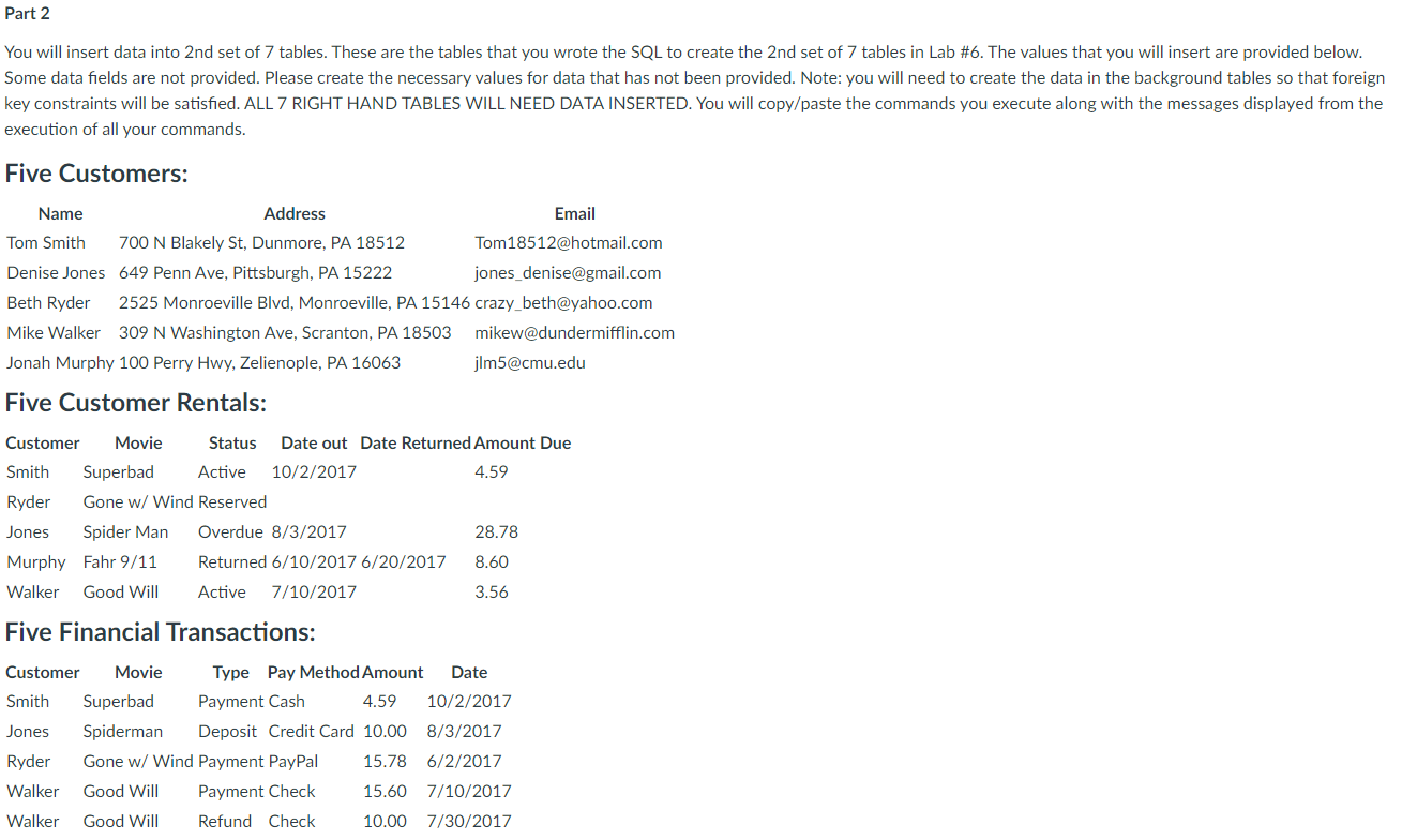 Solved Upon completion of the previous lab (lab \#6), all 14 | Chegg.com