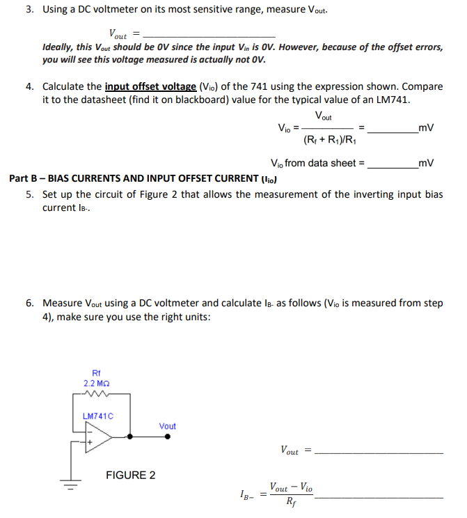 Solved 3. Using a DC voltmeter on its most sensitive range, | Chegg.com