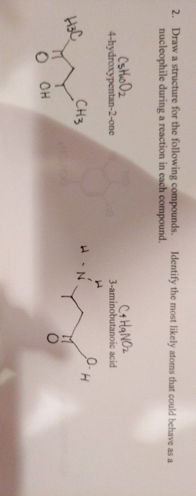 Solved 2. Draw a structure for the following compounds. | Chegg.com