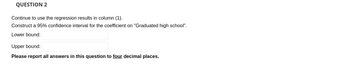 Solved Dependent variable: average hourly earnings (AHE). | Chegg.com