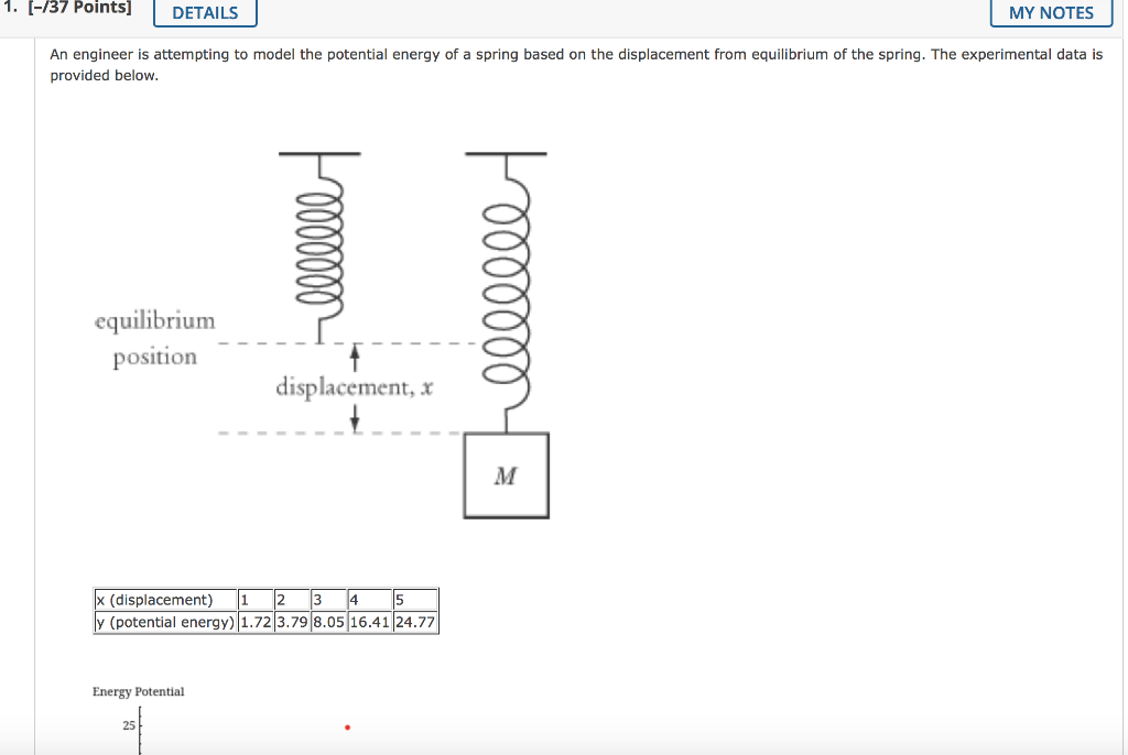 Solved 1. (-137 Points) DETAILS MY NOTES An engineer is | Chegg.com