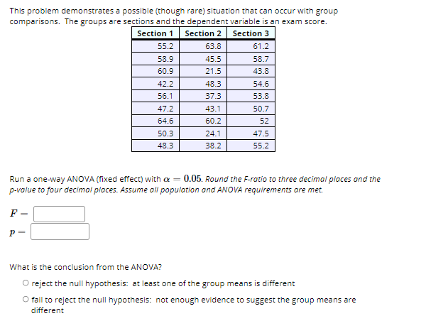 Solved For ANOVA, the test statistic is called an _test | Chegg.com