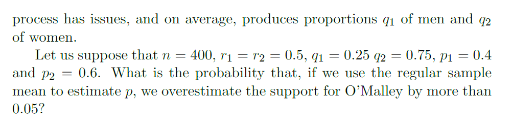 Solved Suppose we are conducting an electoral poll. Let | Chegg.com