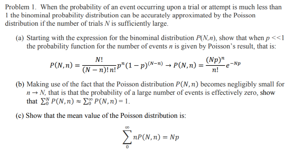Solved Problem 1. When the probability of an event occurring | Chegg.com