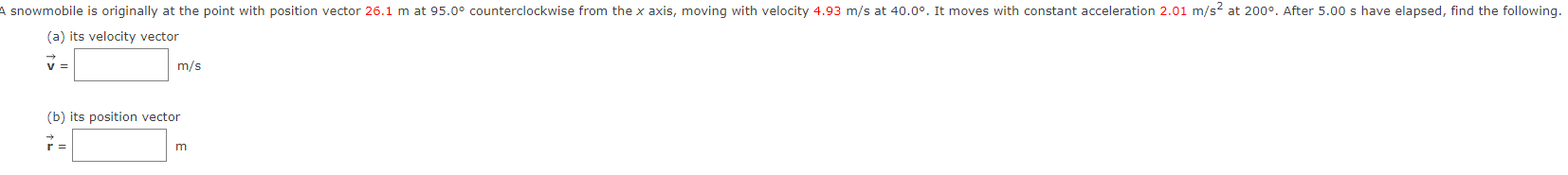 Solved The Vector Position Of A Particle Varies In Time