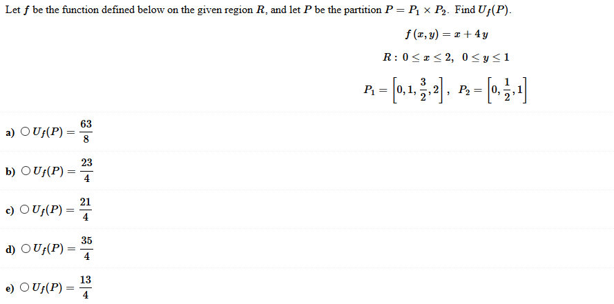Solved Let f be the function defined below on the given | Chegg.com