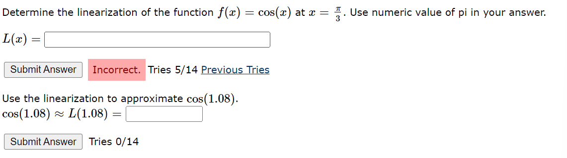 Solved Determine The Linearization Of The Function