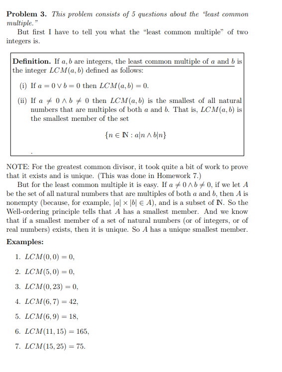 Solved Problem 3. This problem consists of 5 questions about | Chegg.com