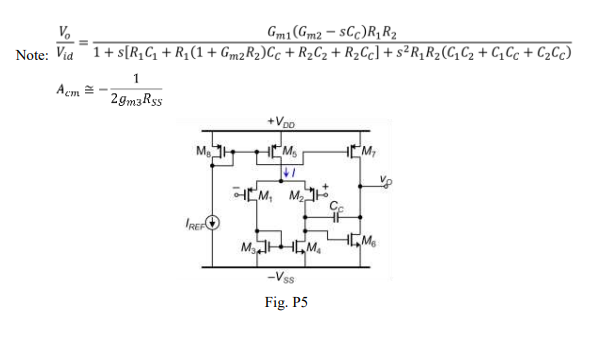 (56 pts.) [Two-Stage CMOS Opamp] Please design a | Chegg.com