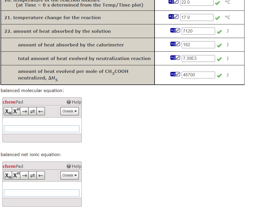 Solved ) Show each step in your calculations for AH 5. | Chegg.com