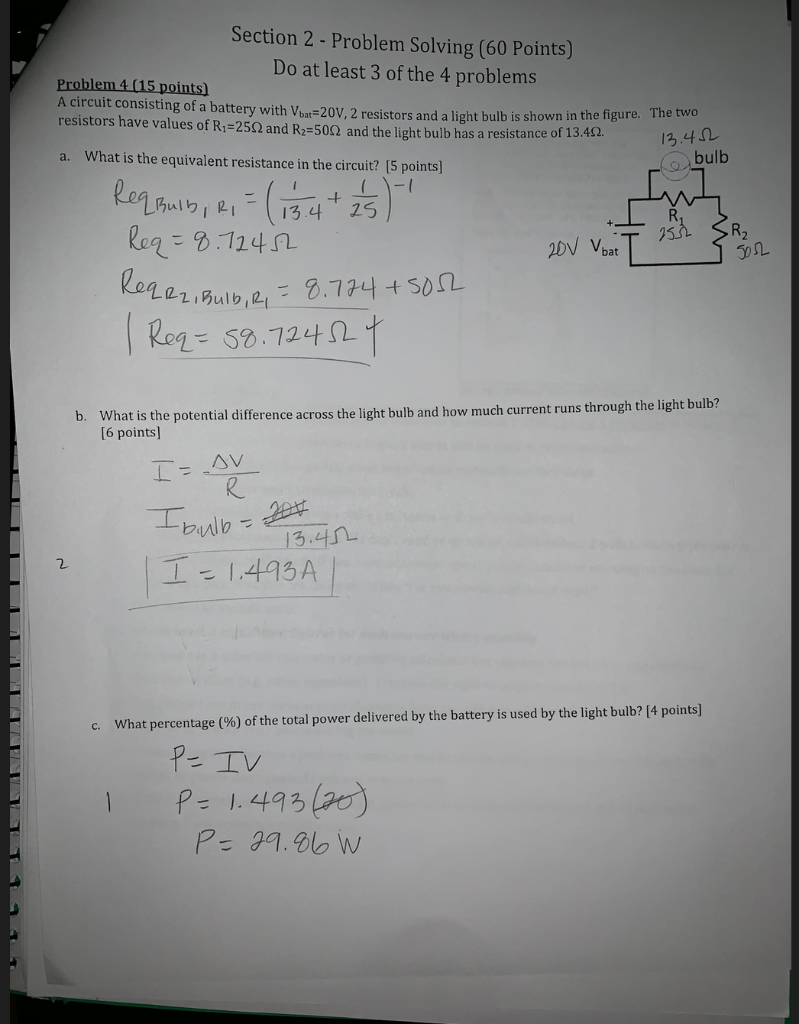 Solved Section 2 - Problem Solving (60 Points) Do at least 3 | Chegg.com