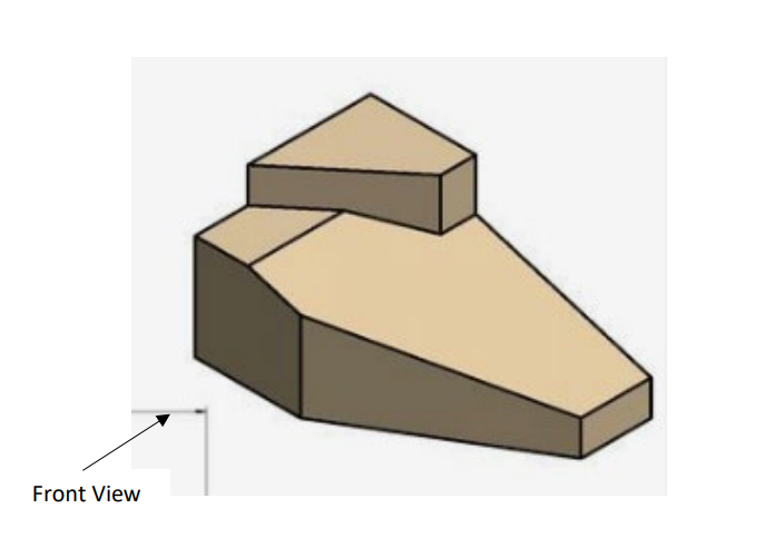 Solved can someone help please:Draw the three views (top, | Chegg.com