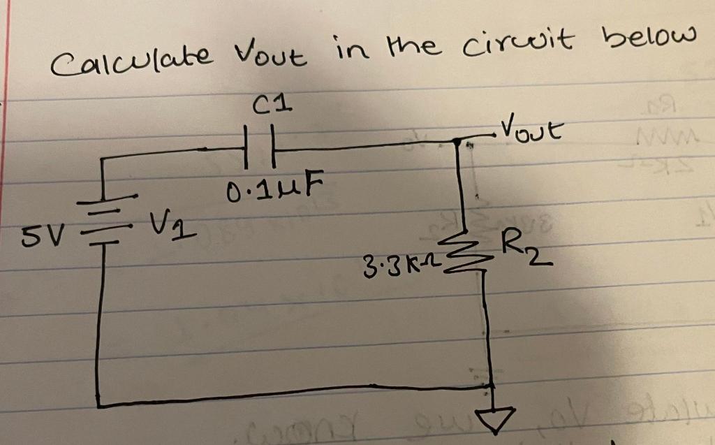 Solved Calculate Vout in the circuit below C1 Vout HH 0.1 uF | Chegg.com Solved Calculate Vout in the circuit below C1 Vout HH 0.1 uF | Chegg.com