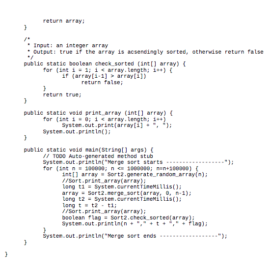 Solved Task 1 80 Pts Implement The Merge Sort Algorithm