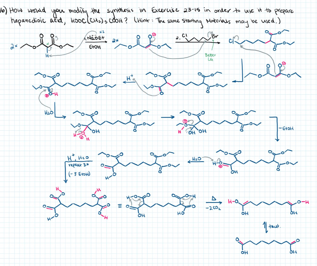 Solved How would you modify the synthesis in Exercise 23-15 | Chegg.com