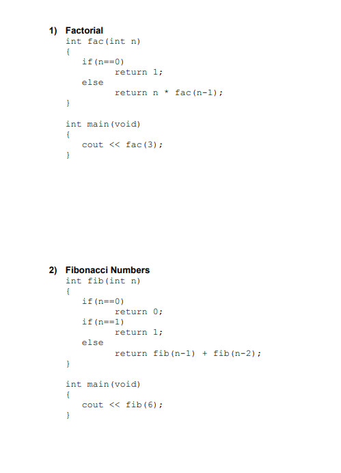 Solved Following Problems Draw Execution Diagrams Use Diagrams Determine Time Complexities