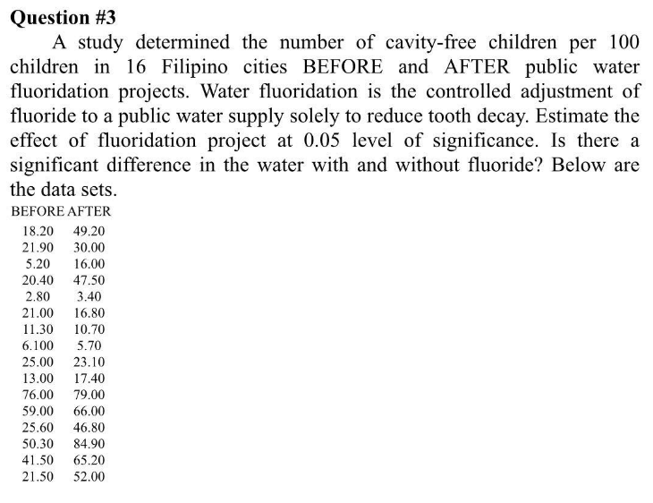 Solved Question \#3 A study determined the number of | Chegg.com