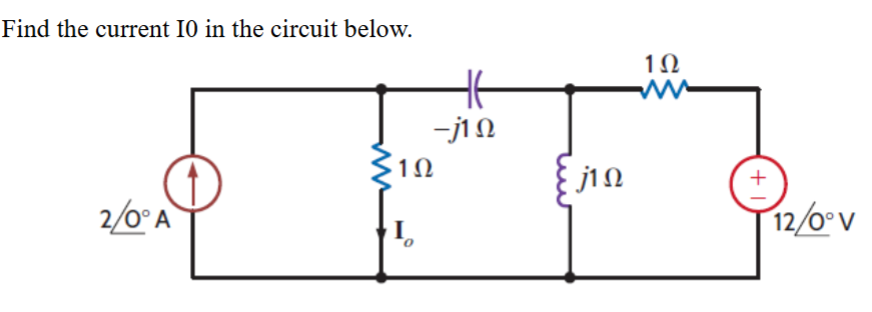 Solved Electrical Engineering:Find the current I0 in ﻿the | Chegg.com