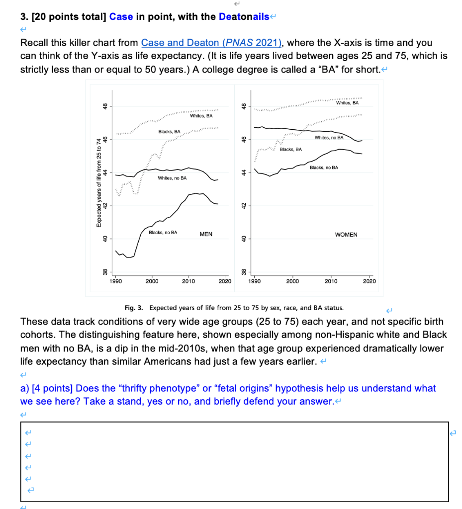 3. [20 points total] Case in point, with the | Chegg.com