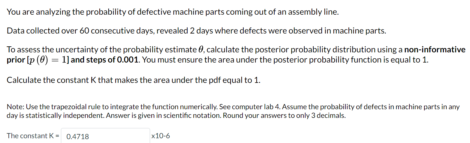 Solved You are analyzing the probability of defective | Chegg.com