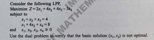 Solved Consider the following LPP Maximize Z 2x1+ 4x2 + | Chegg.com