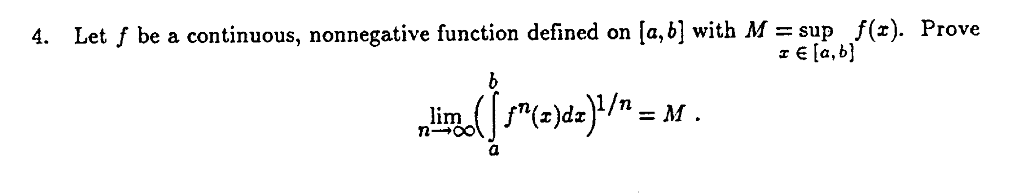 Solved 4. Let f be a continuous, nonnegative function | Chegg.com