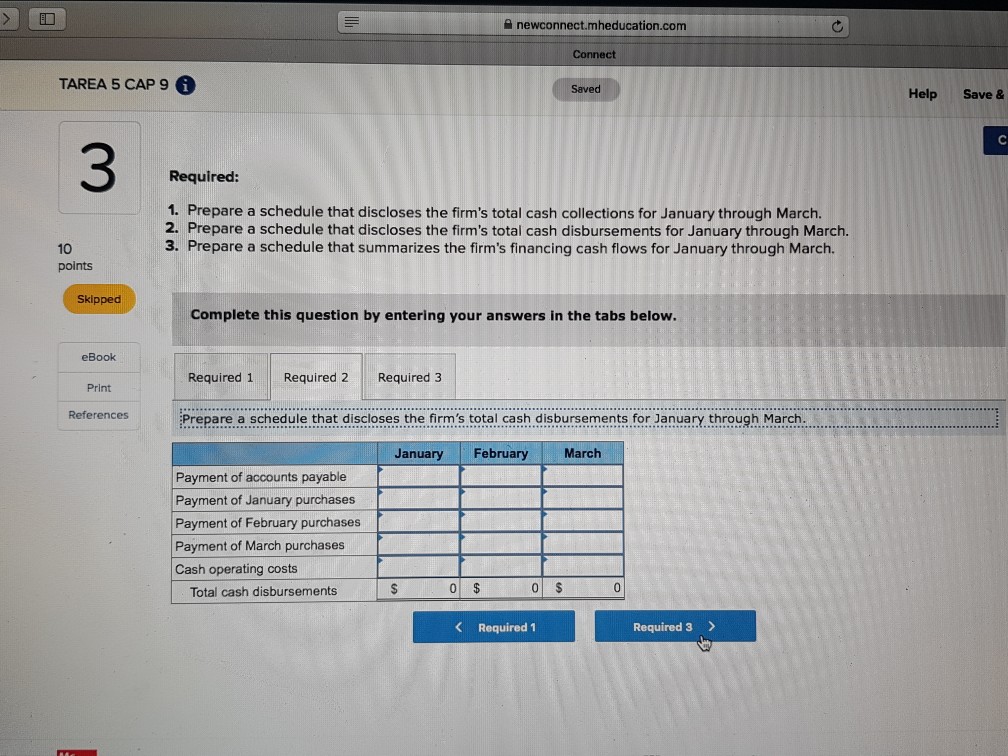 Solved TAREA 5 CAP 9 Saved Help Save & Exit Submlt 3 Check | Chegg.com Solved TAREA 5 CAP 9 Saved Help Save & Exit Submlt 3 Check | Chegg.com