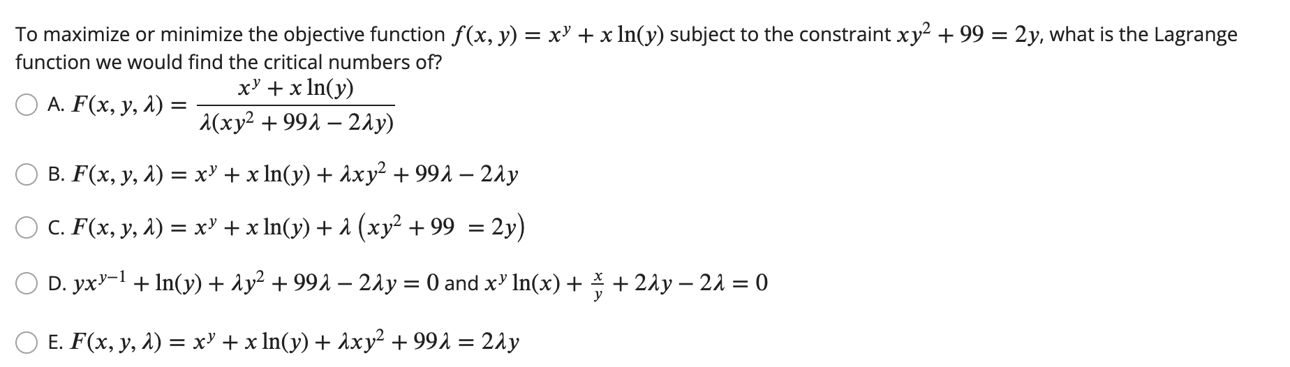 Solved If fx=2y2−2xy2 and fy=4xy−2x2y, which of the | Chegg.com