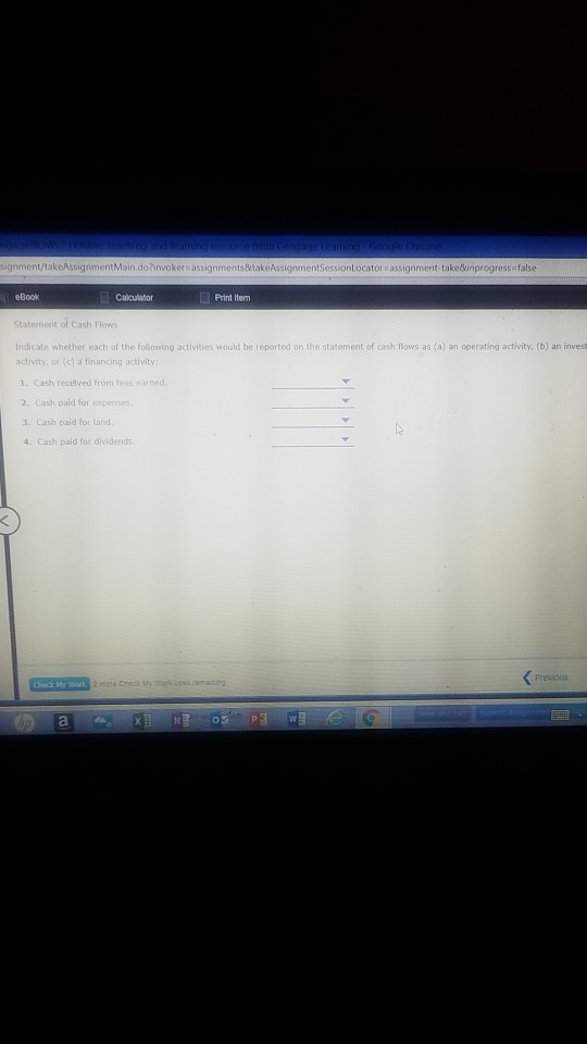 Solved indicate whether each of the following activities | Chegg.com