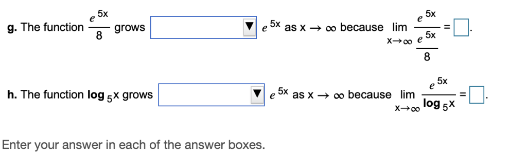 Solved Determine if the following functions grow faster, | Chegg.com