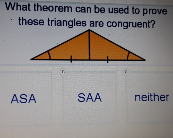 Solved What theorem can be used to prove these triangles are | Chegg.com
