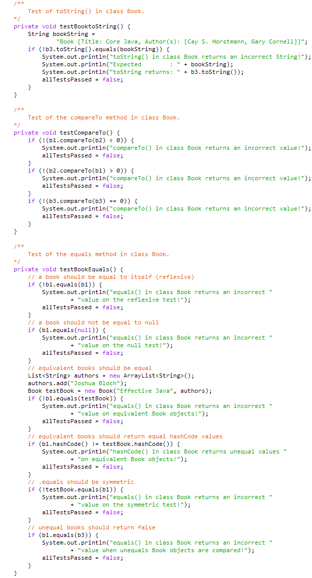 Solved Complete the implementation of the Book and Library | Chegg.com
