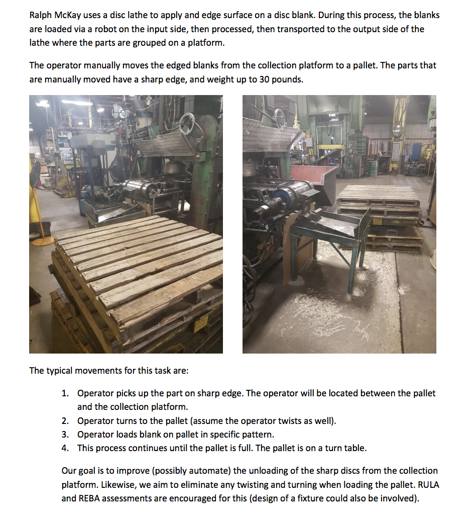 Ralph McKay uses a disc lathe to apply and edge | Chegg.com